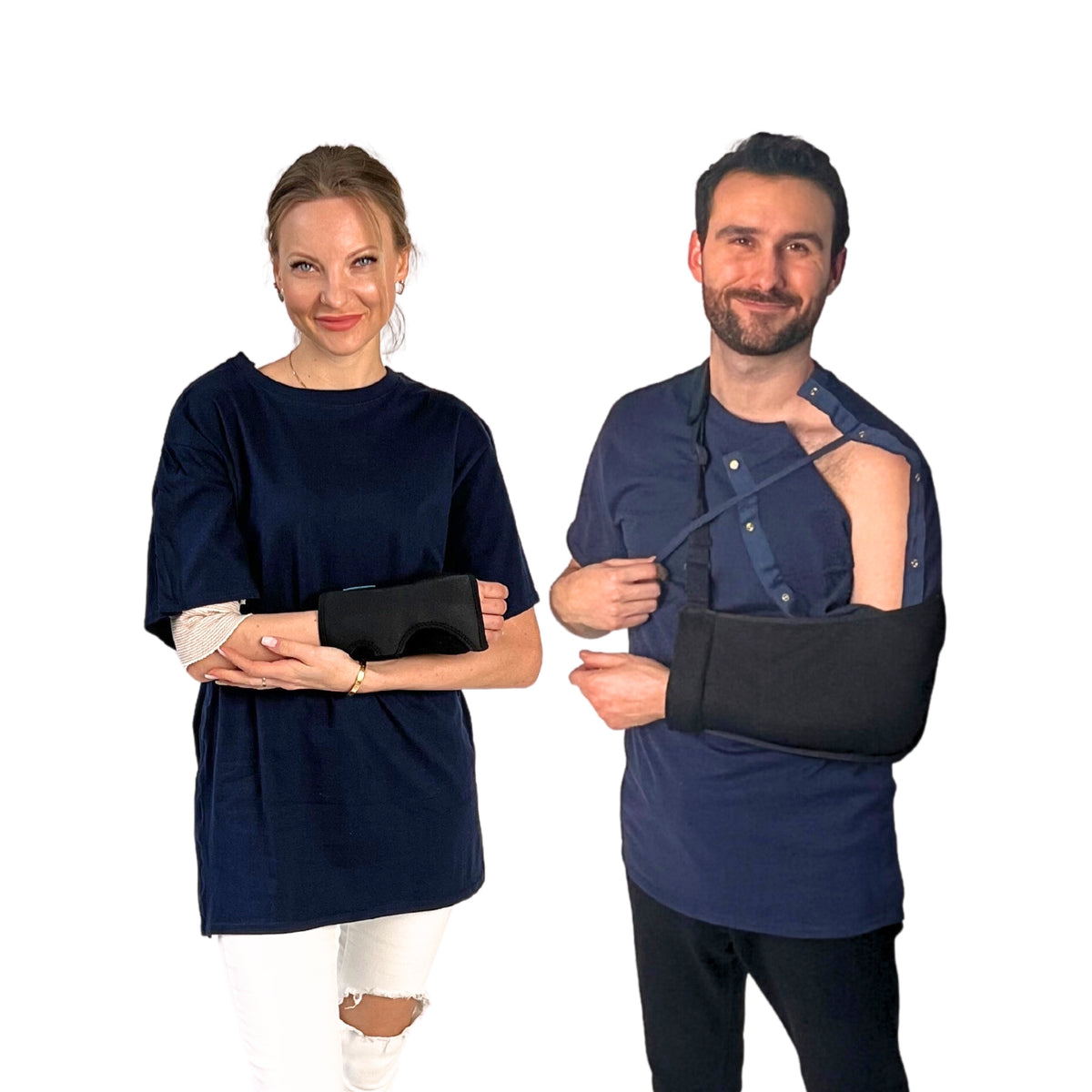 Surgery Recovery Shirt with Left Side Snap Access